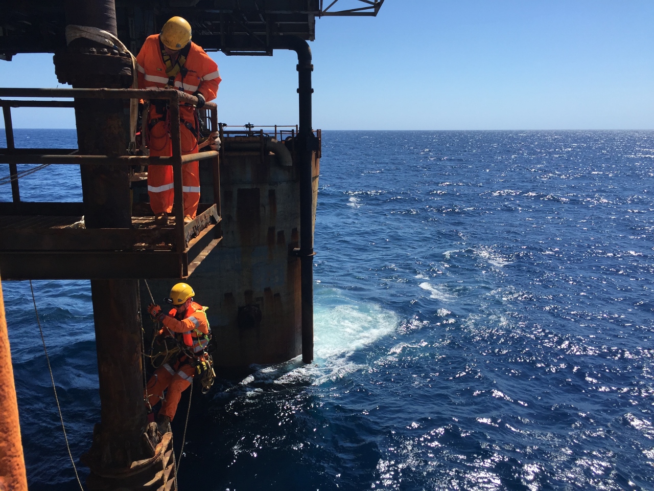 Close Visual Inspection of Wandoo B Platform
